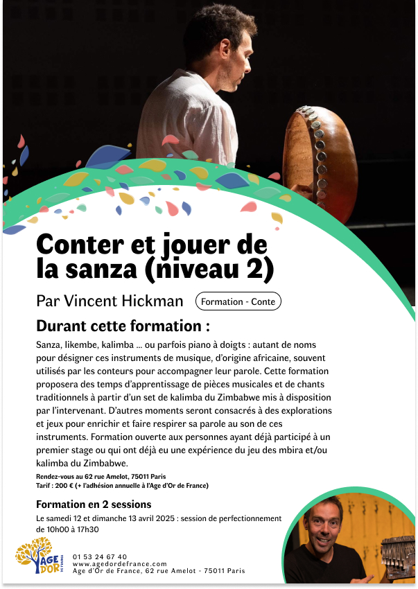 Conter et jouer de la sanza (niveau 2) - DERNIÈRES PLACES ! - Age d'Or ...